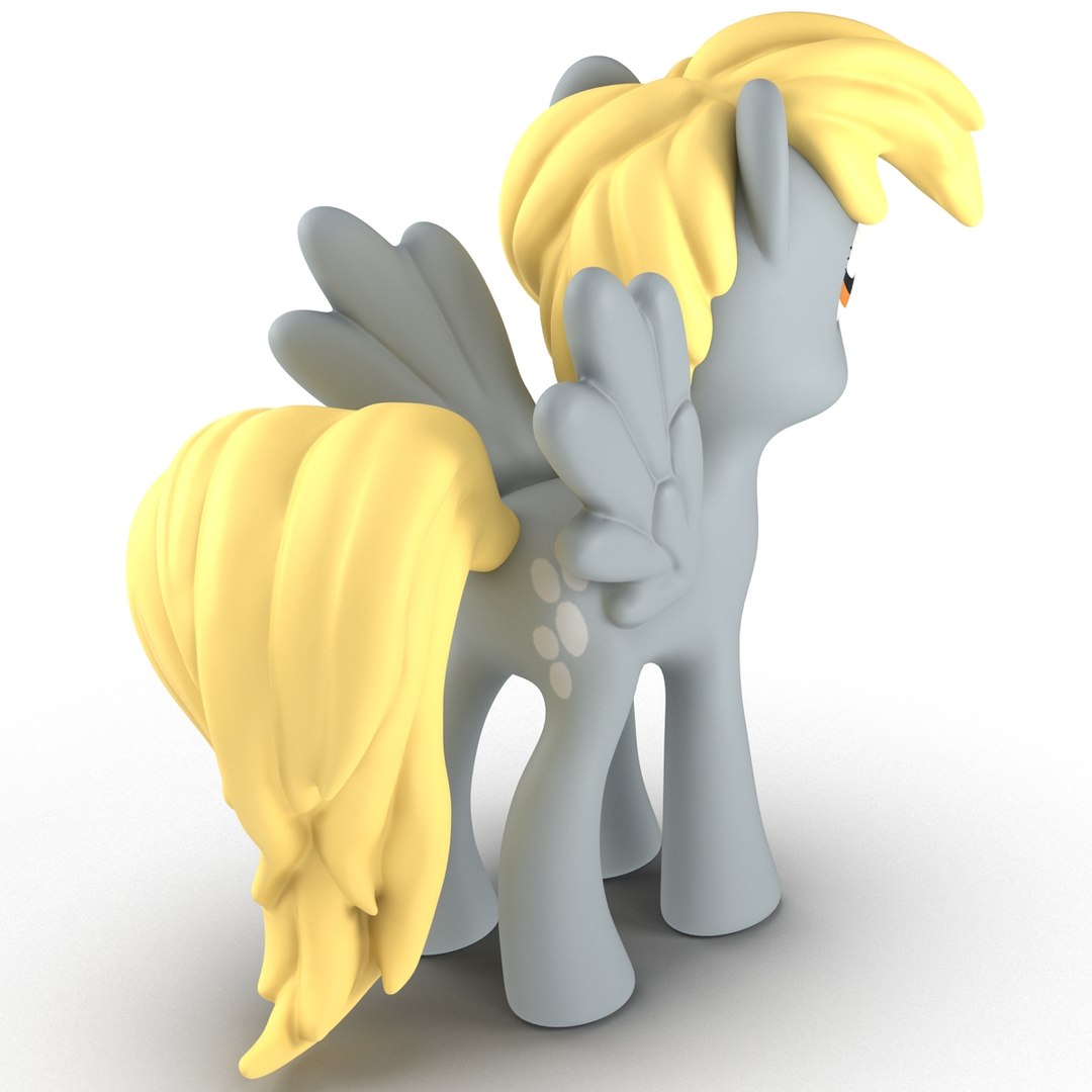 little pony derpy toy 3d model