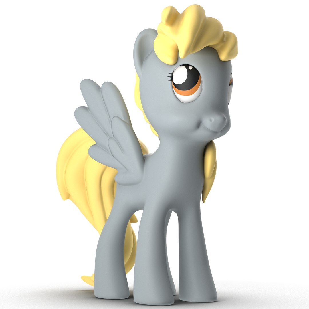 little pony derpy toy 3d model