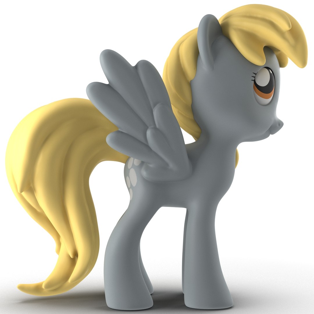 little pony derpy toy 3d model