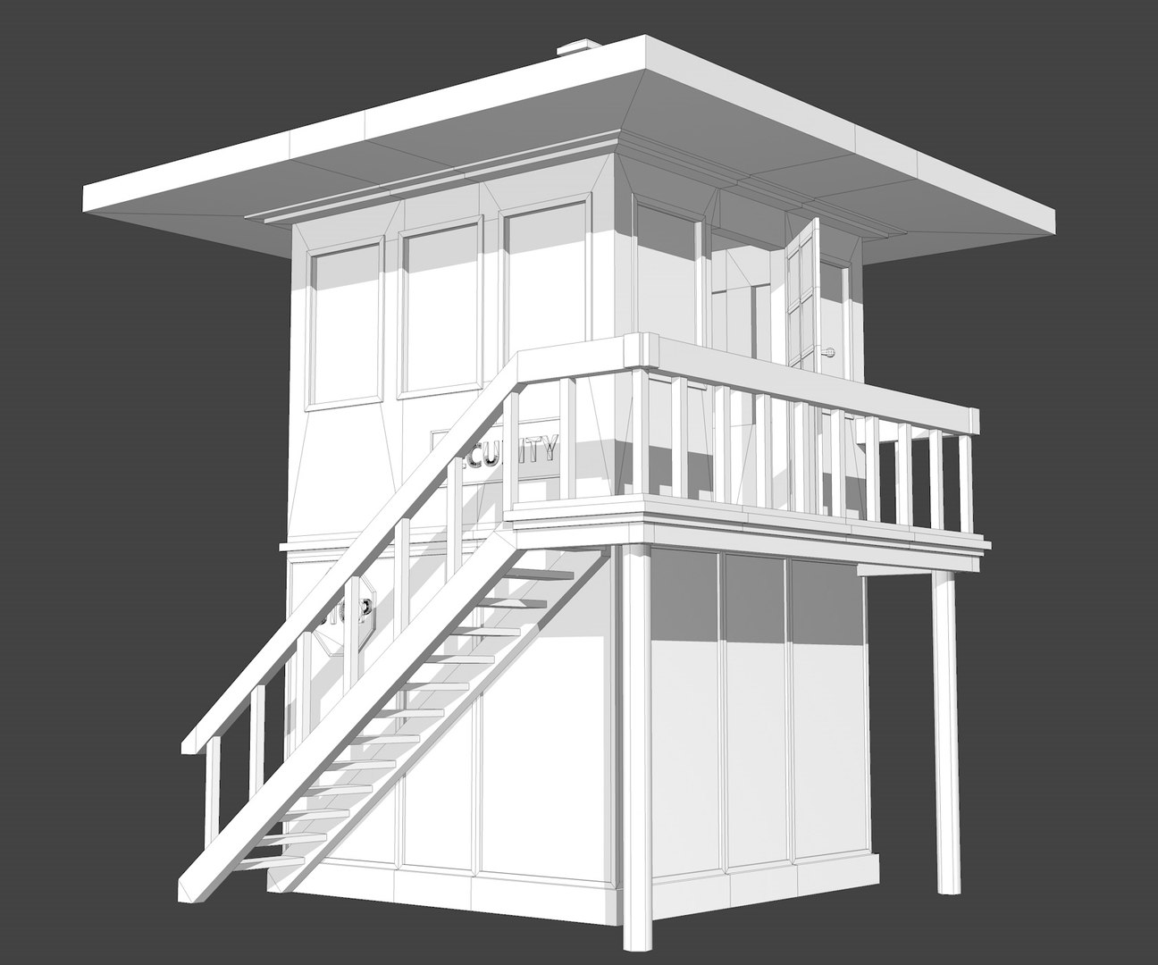 3d Model Guard House