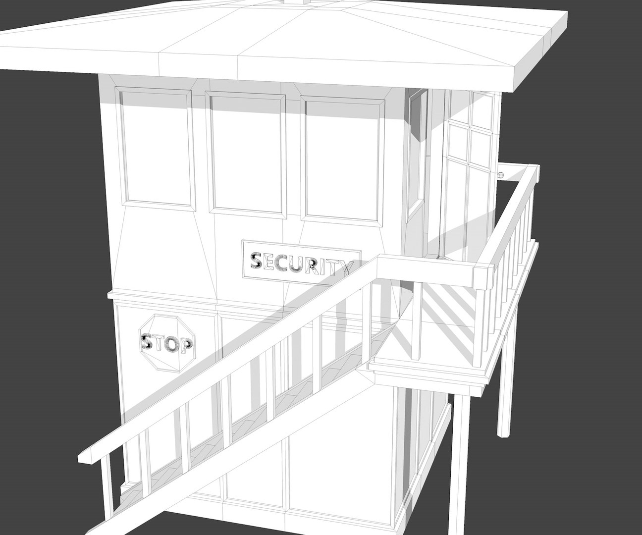 3d Model Guard House