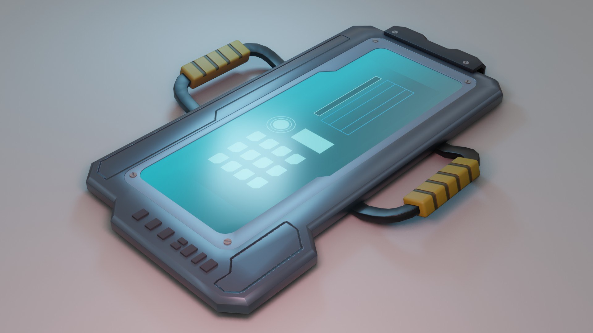 Sci-Fi Tablet - Low Poly - Game Ready - PBR 3D - TurboSquid 1896206