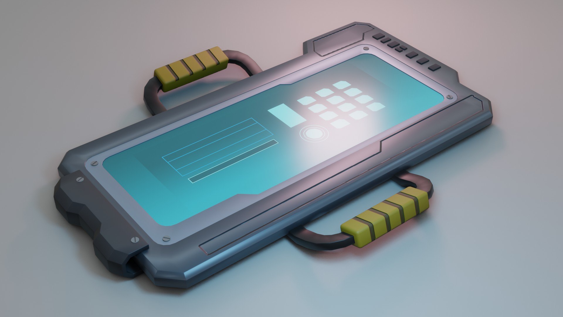 Sci-Fi Tablet - Low Poly - Game Ready - PBR 3D - TurboSquid 1896206