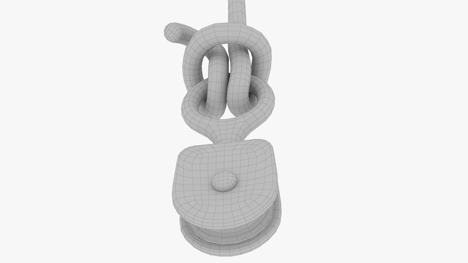 3D Single Block With Rope V1 - TurboSquid 2126984