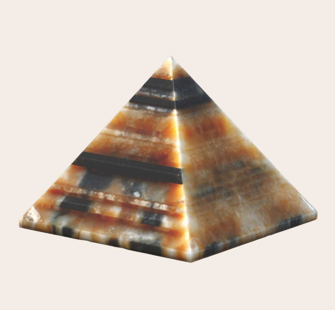 3D Onyx Pyramid Made Of Natural Onyx Gemstone - TurboSquid 2348602