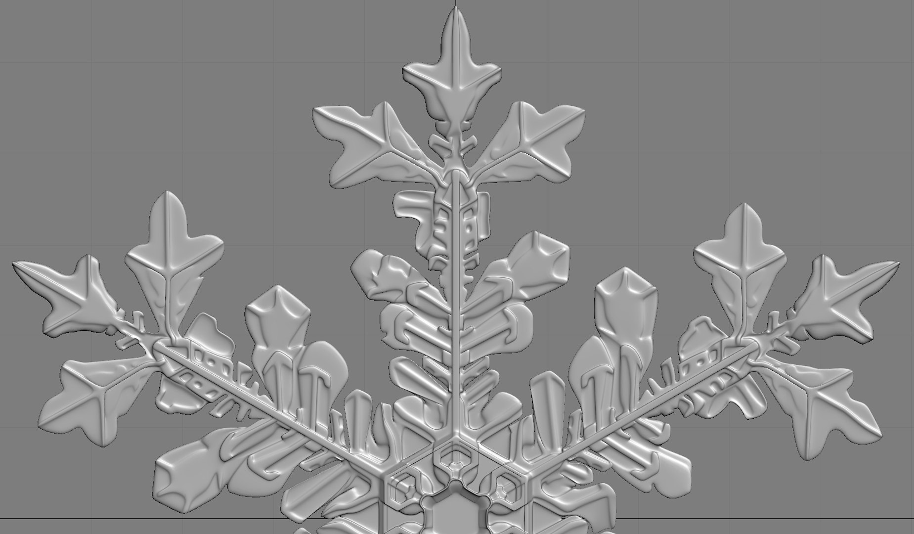 3d Snowflake New Model