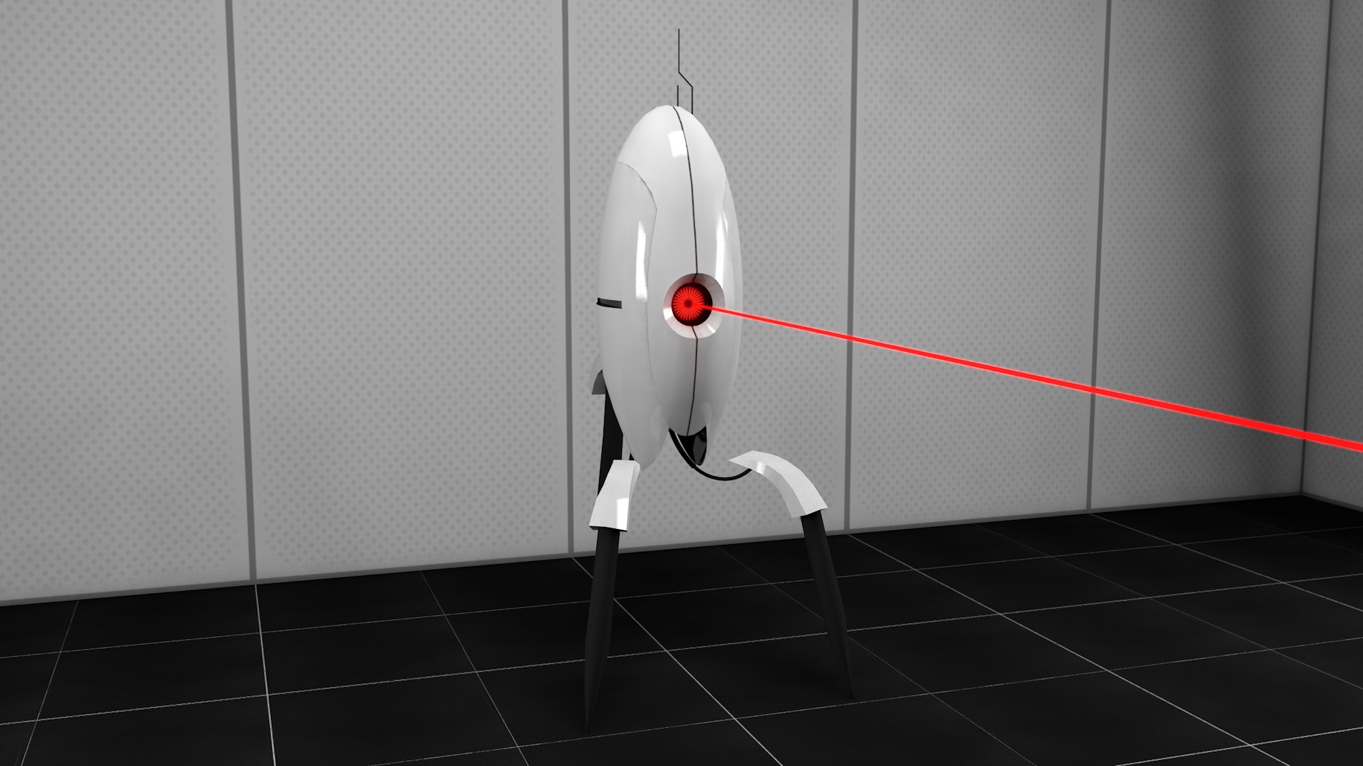 3D Portal Turret Replica Model - TurboSquid 1575589