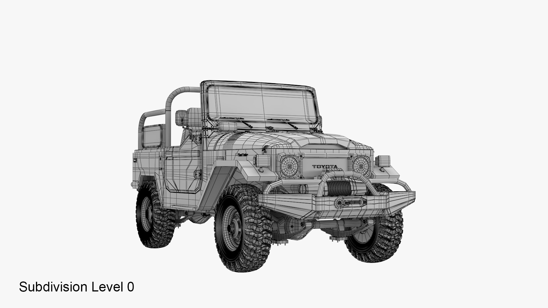 Toyota Land Cruiser FJ40 - Open Air 3D Model - TurboSquid 1774580