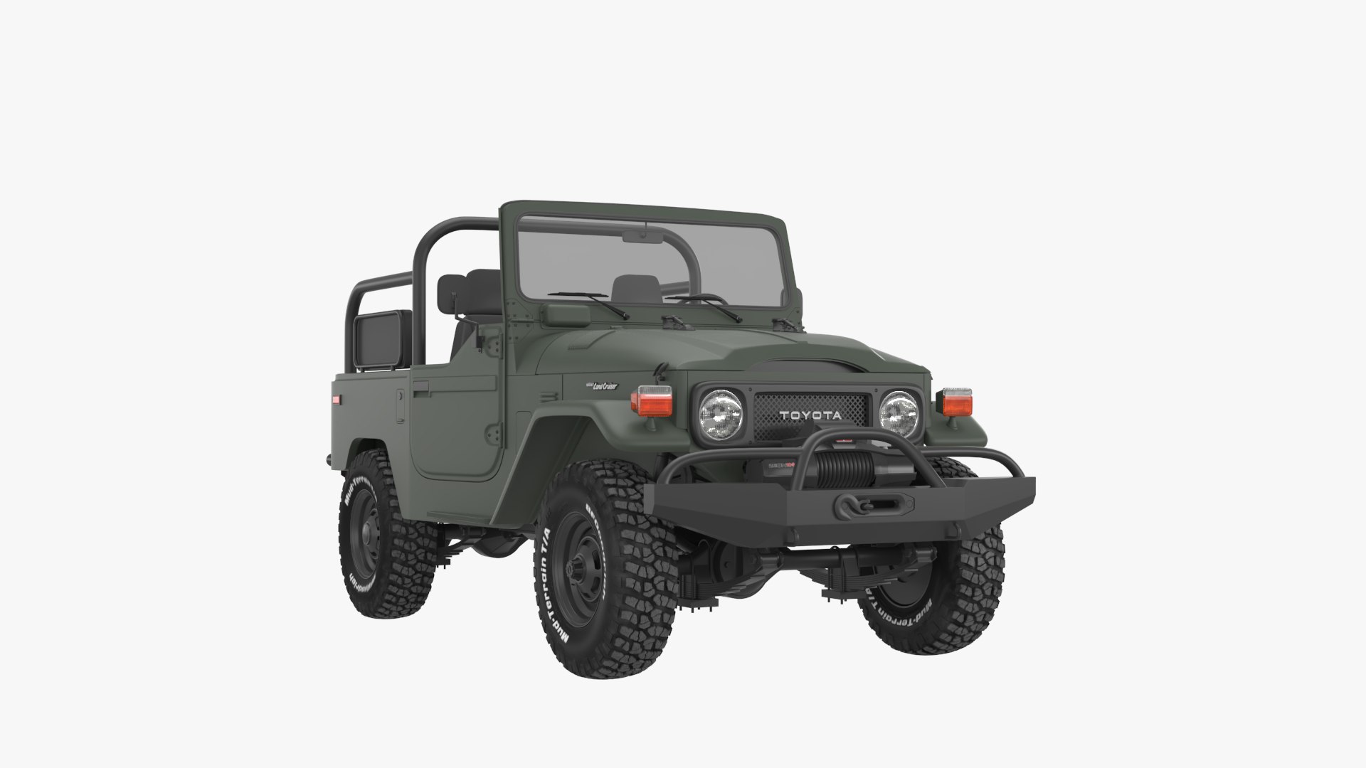 Toyota Land Cruiser FJ40 - Open Air 3D Model - TurboSquid 1774580