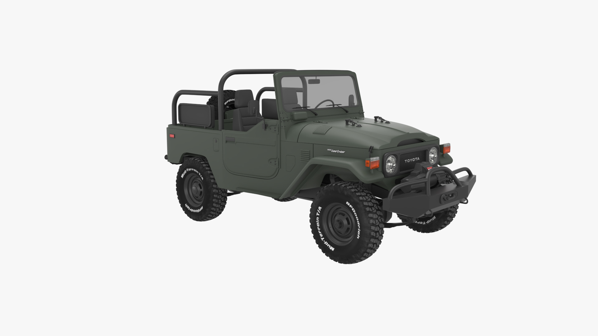 Toyota Land Cruiser FJ40 - Open Air 3D Model - TurboSquid 1774580