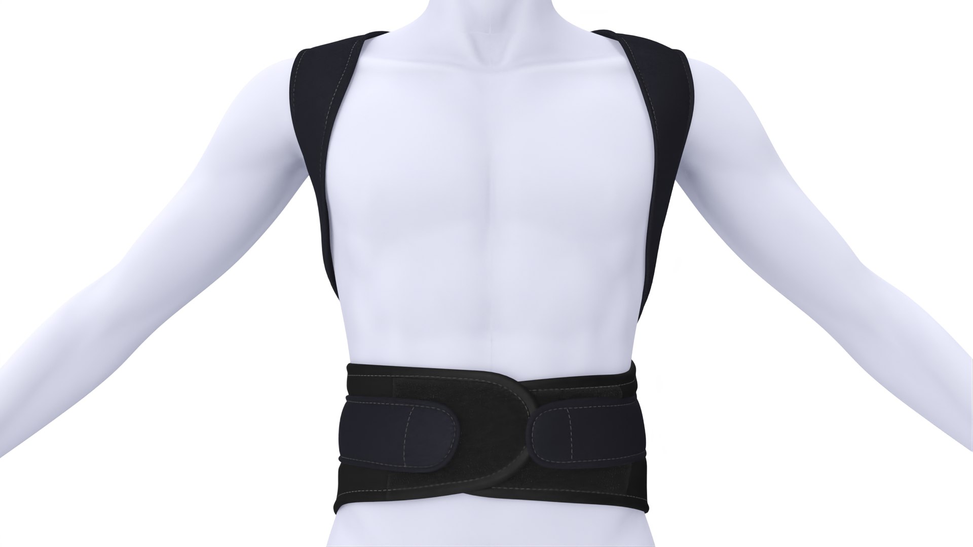 Posture Corrector For Women And Men On Mannequin 3D Model - TurboSquid ...