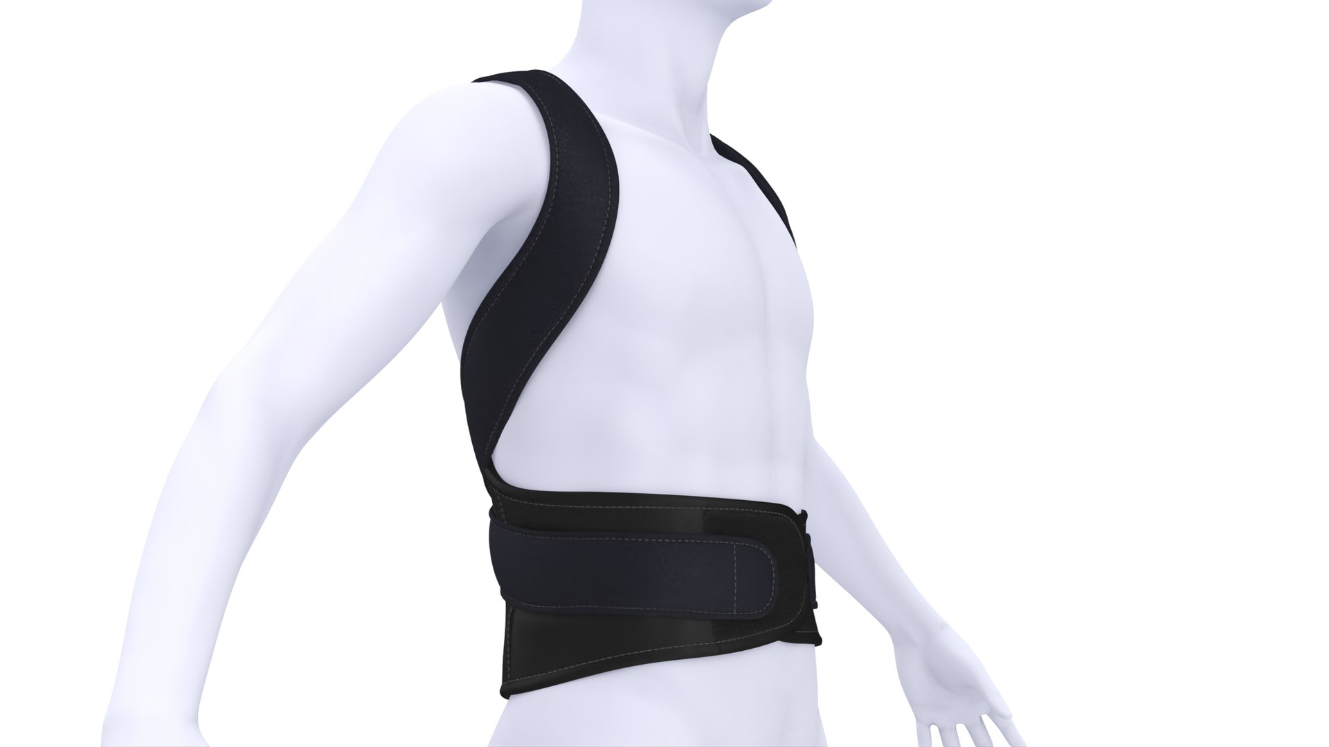 Posture Corrector For Women And Men On Mannequin 3D Model - TurboSquid ...