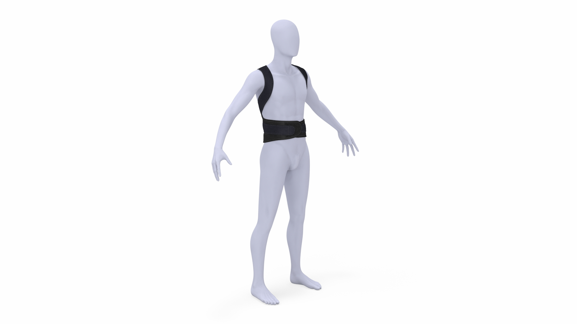 Posture Corrector For Women And Men On Mannequin 3D Model - TurboSquid ...