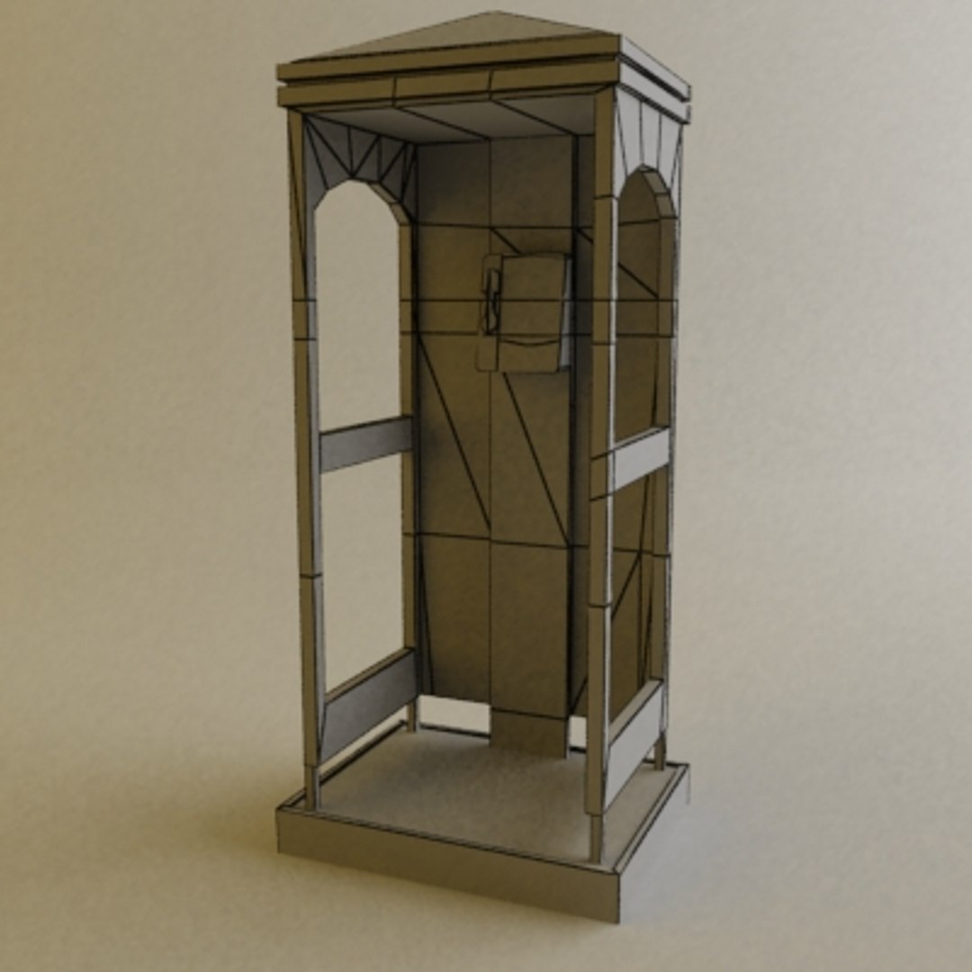 modeled telephone booth max