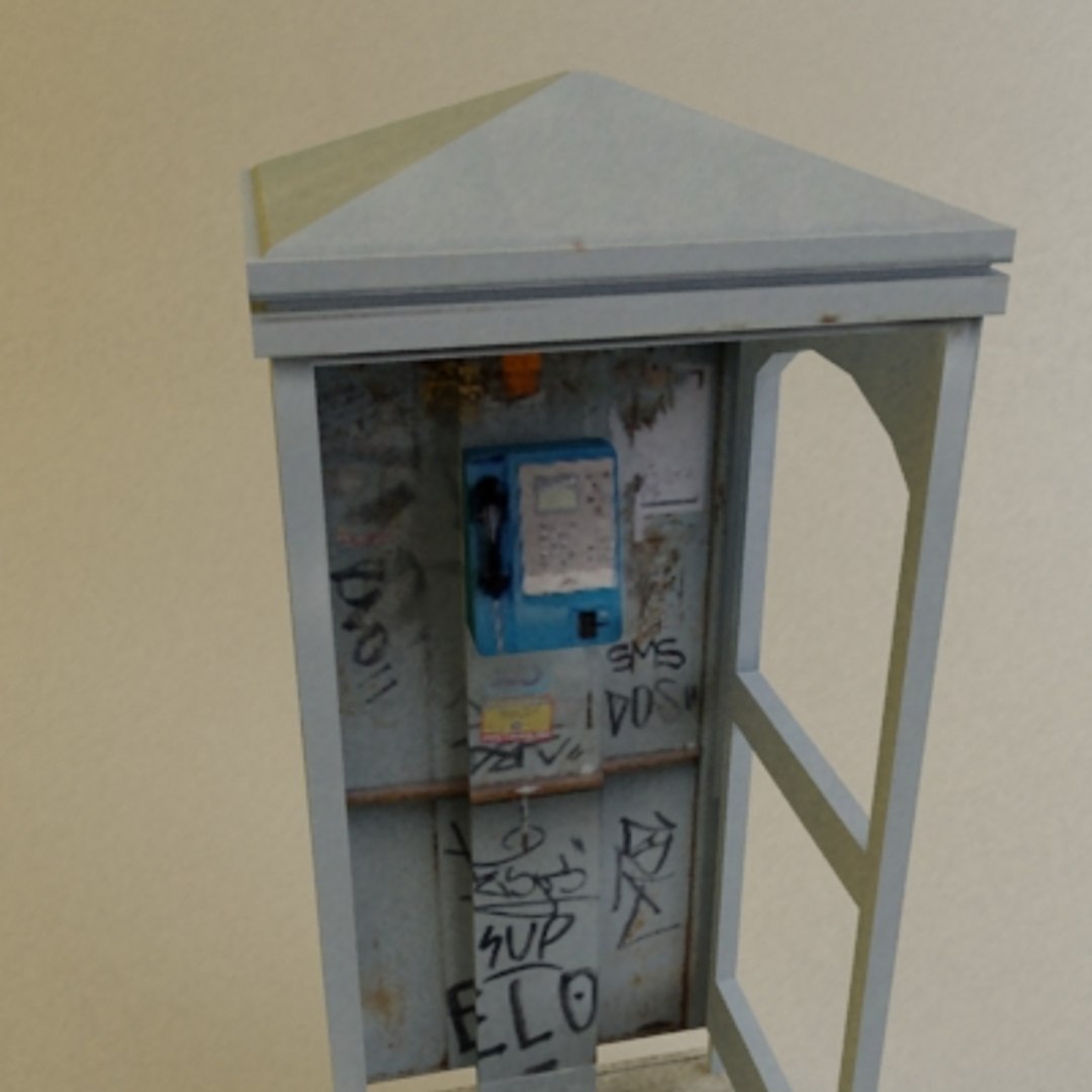 modeled telephone booth max