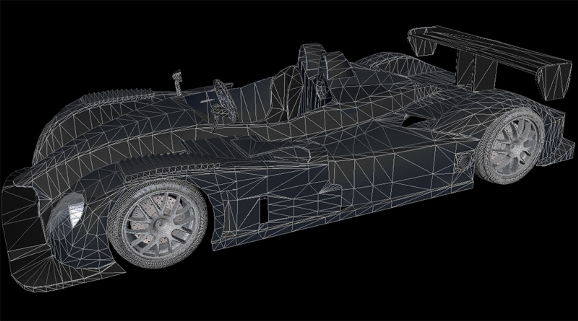 3dsmax sports racing car lmp2