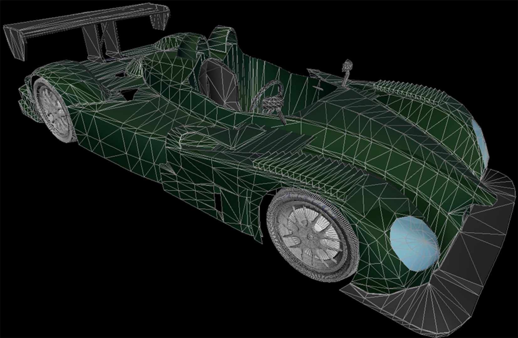 3dsmax sports racing car lmp2