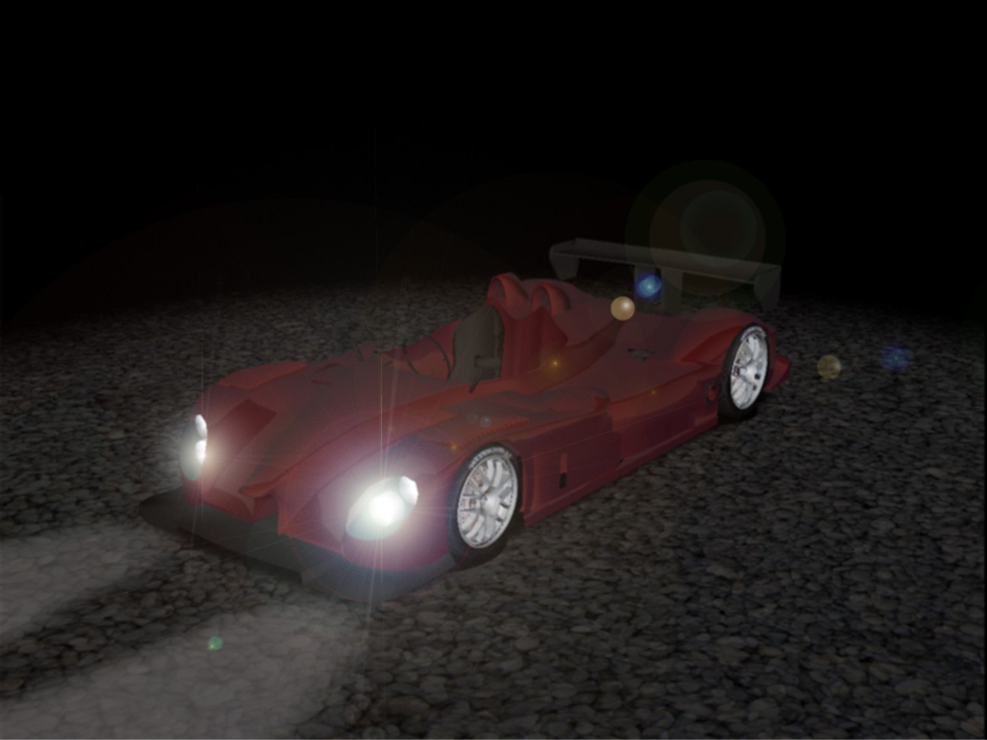 3dsmax sports racing car lmp2