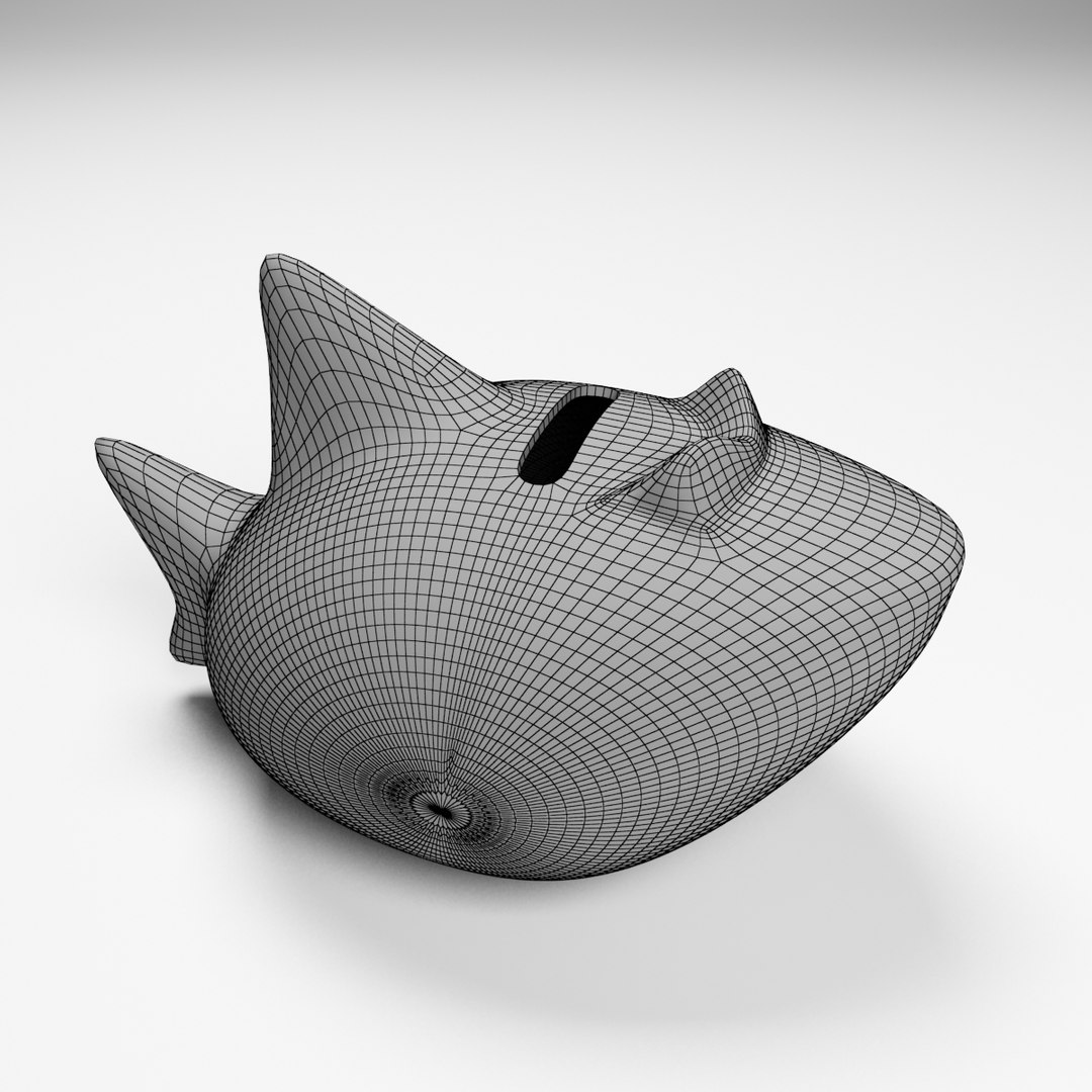 3d Model Shark Moneybox