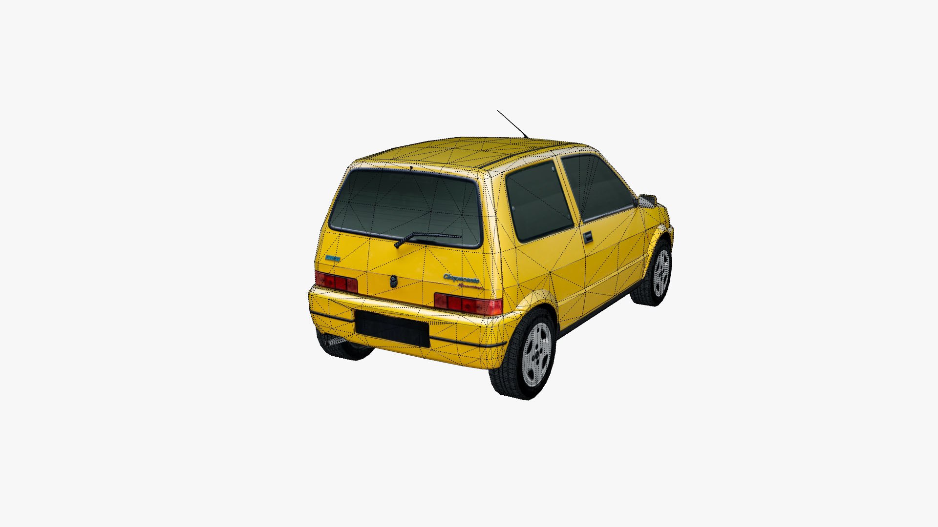 Fiat Cinquecento Sporting 1995 3D - TurboSquid 2313434