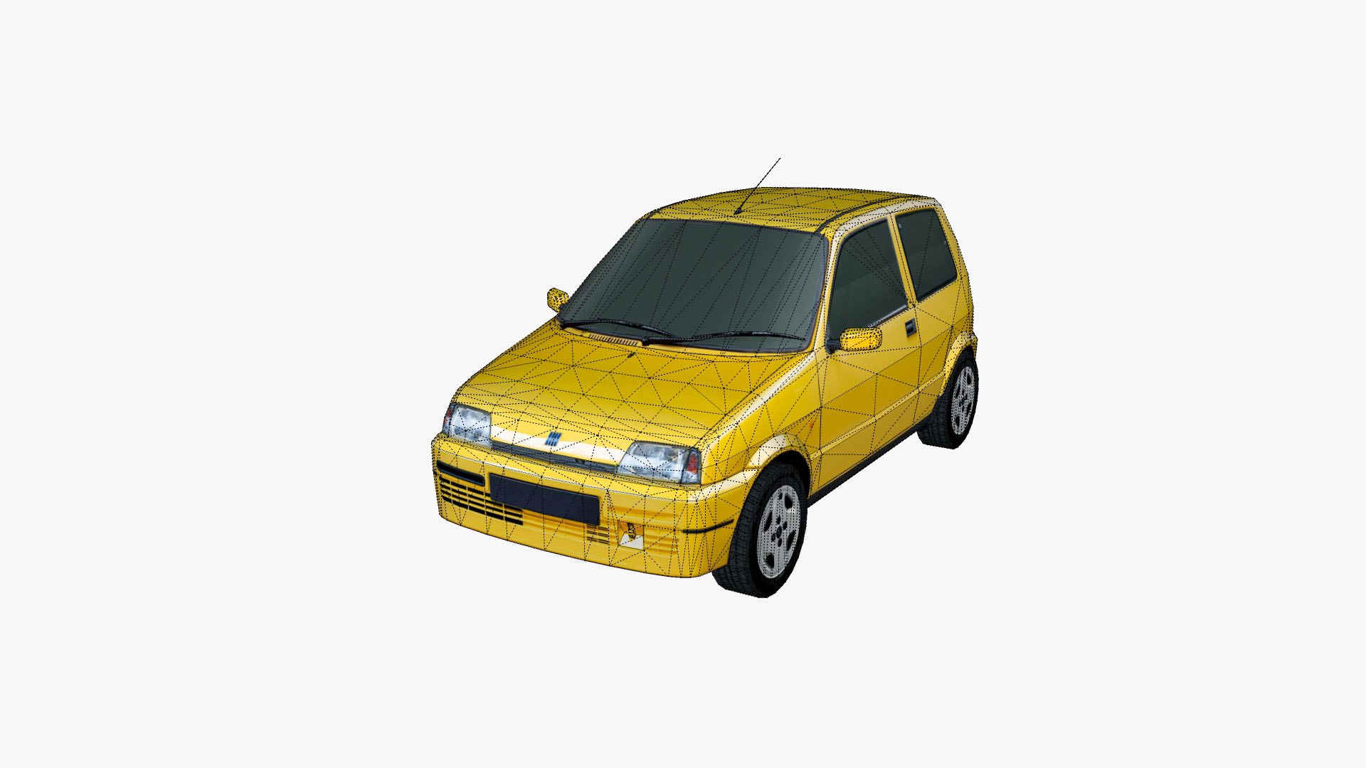 Fiat Cinquecento Sporting 1995 3D - TurboSquid 2313434