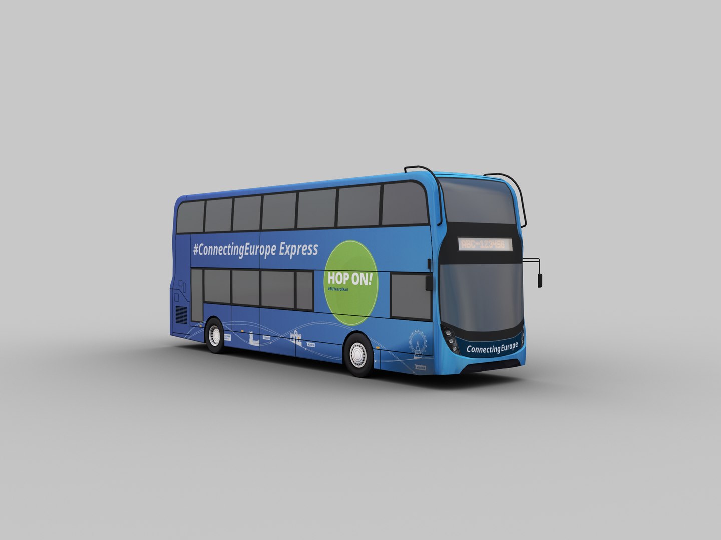 Electric Bus Pack 2 3D Model - TurboSquid 2218515
