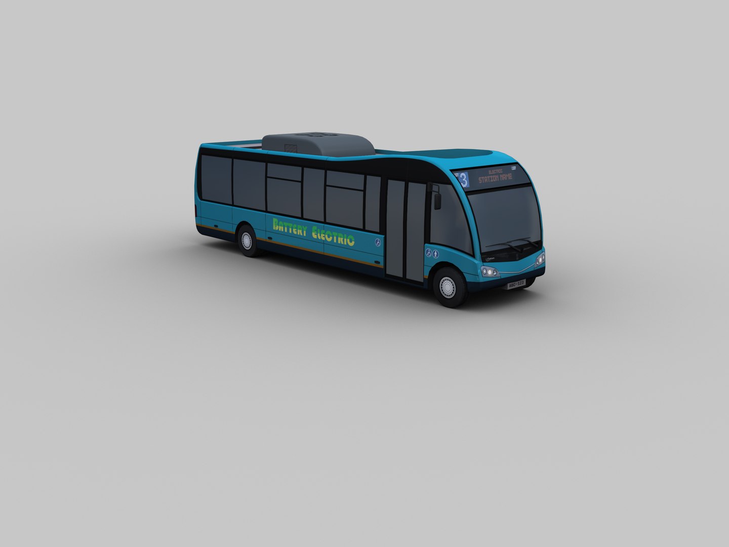 Electric Bus Pack 2 3D Model - TurboSquid 2218515