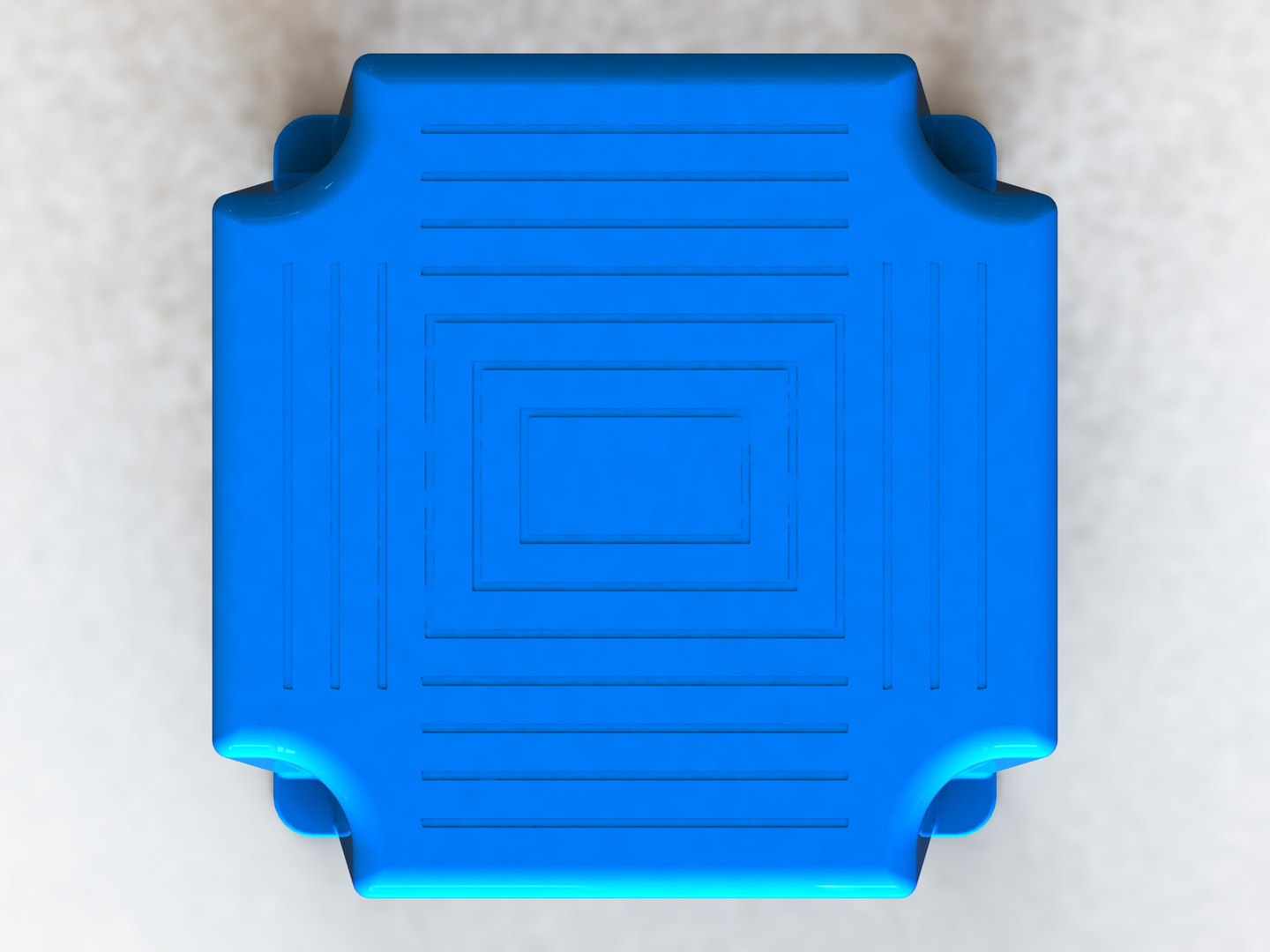 3D Blue Stackable Plastic Outdoor Side Table - TurboSquid 2176732