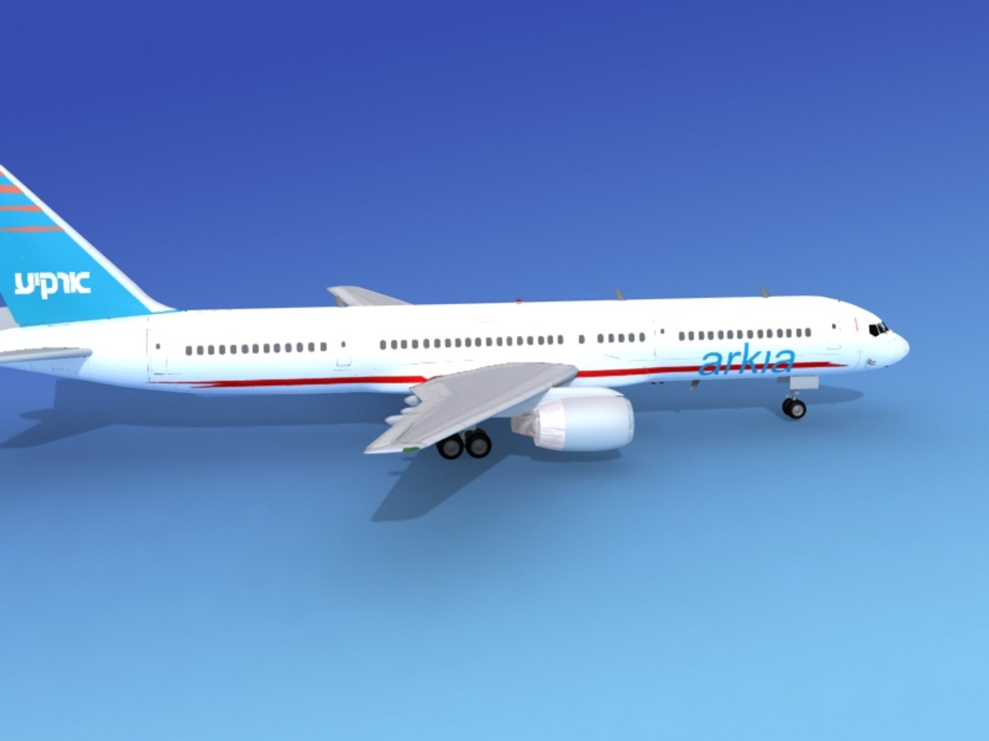 3d Airline Boeing 757 757-200 Model