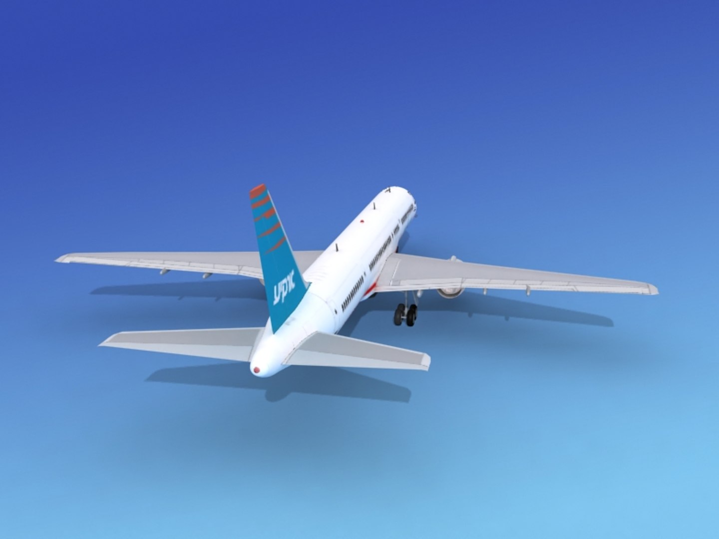 3d Airline Boeing 757 757-200 Model