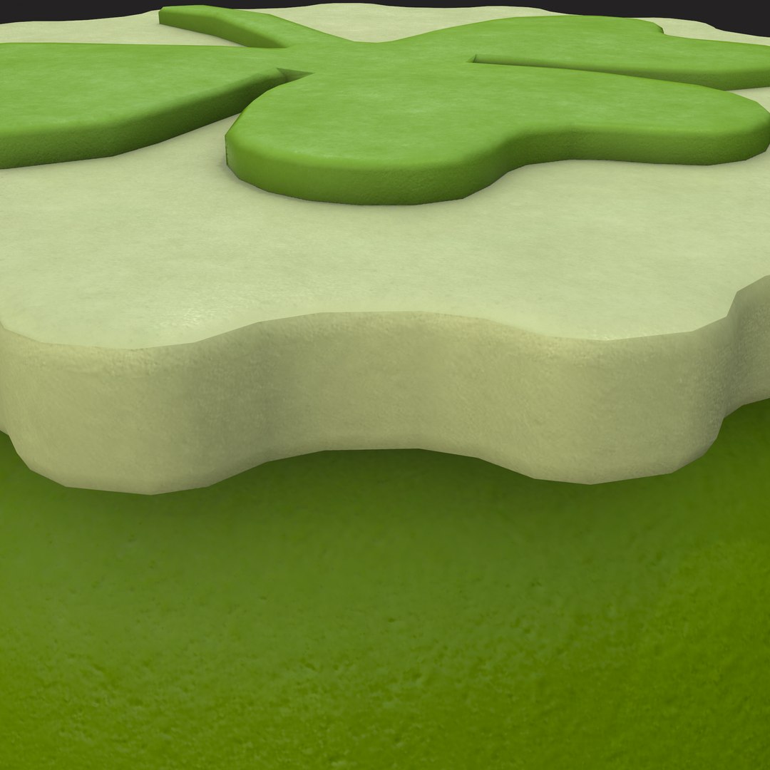 Shamrock Cupcake 3D Model - TurboSquid 1872670