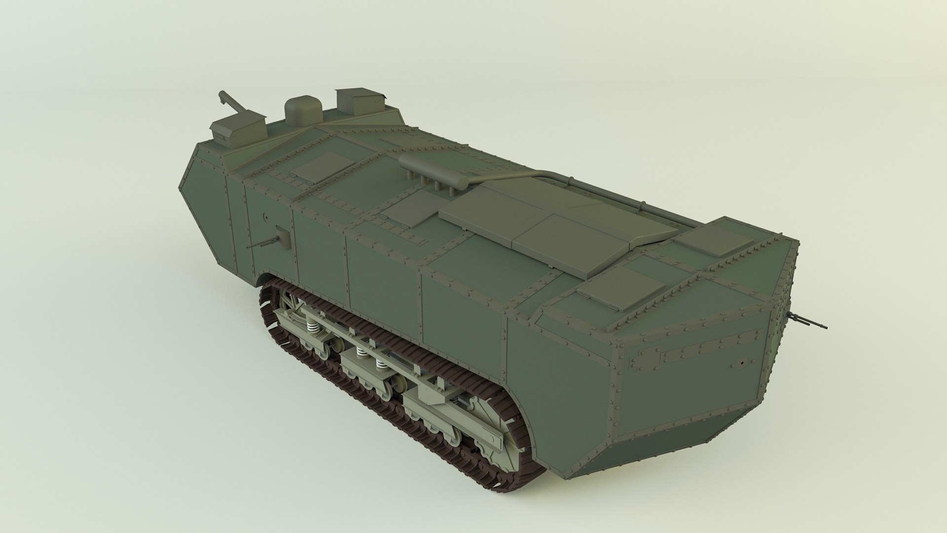 Saint Chamond Tank 3D Model - TurboSquid 2320755