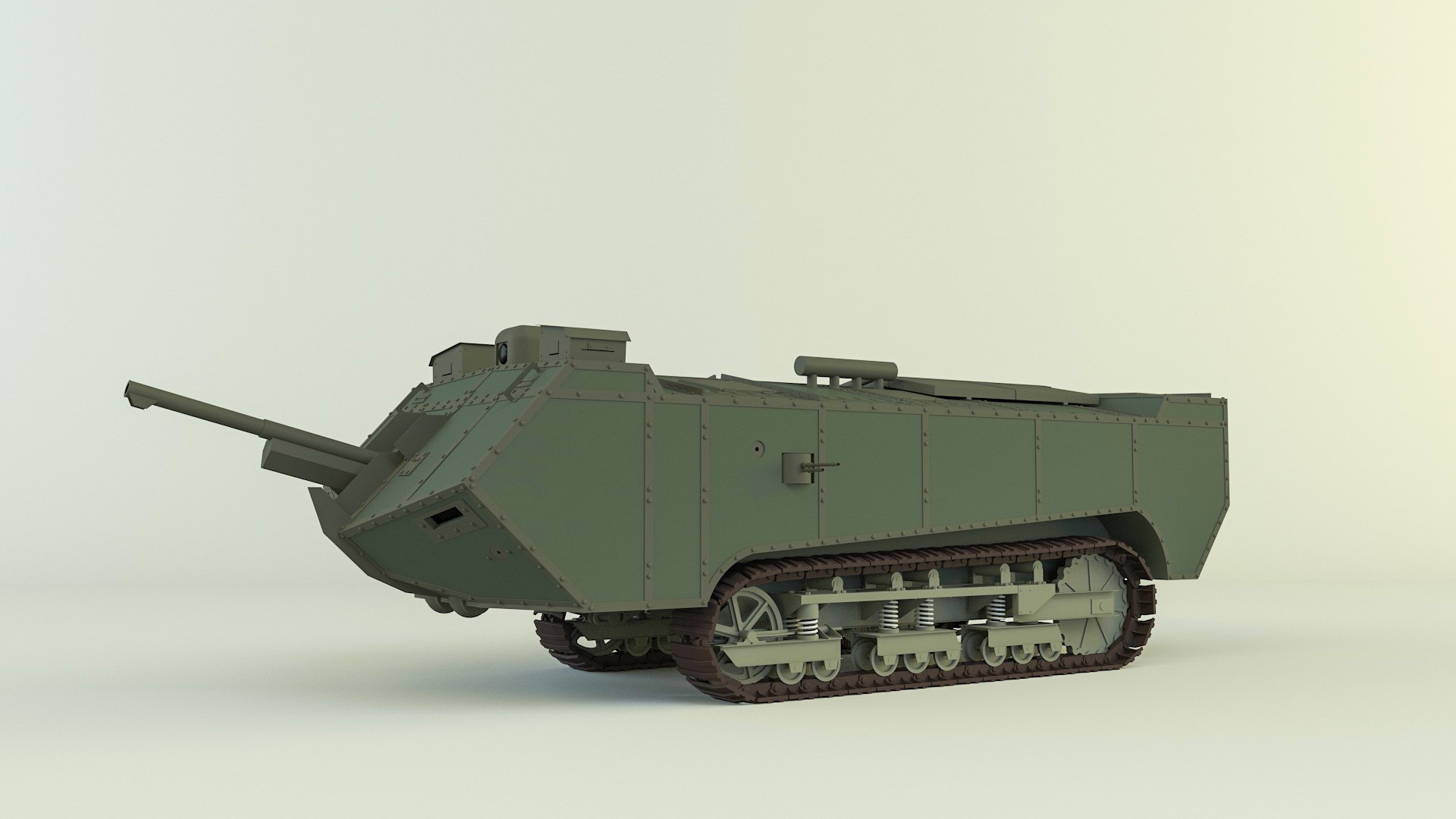 Saint Chamond Tank 3D Model - TurboSquid 2320755