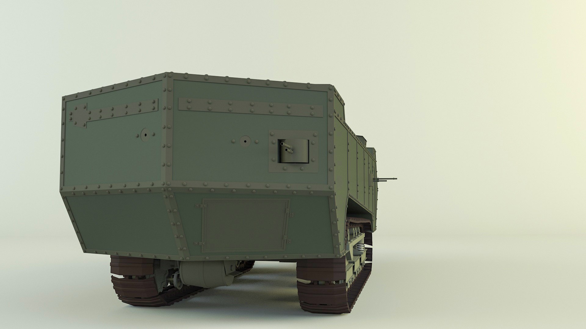 Saint Chamond Tank 3D Model - TurboSquid 2320755