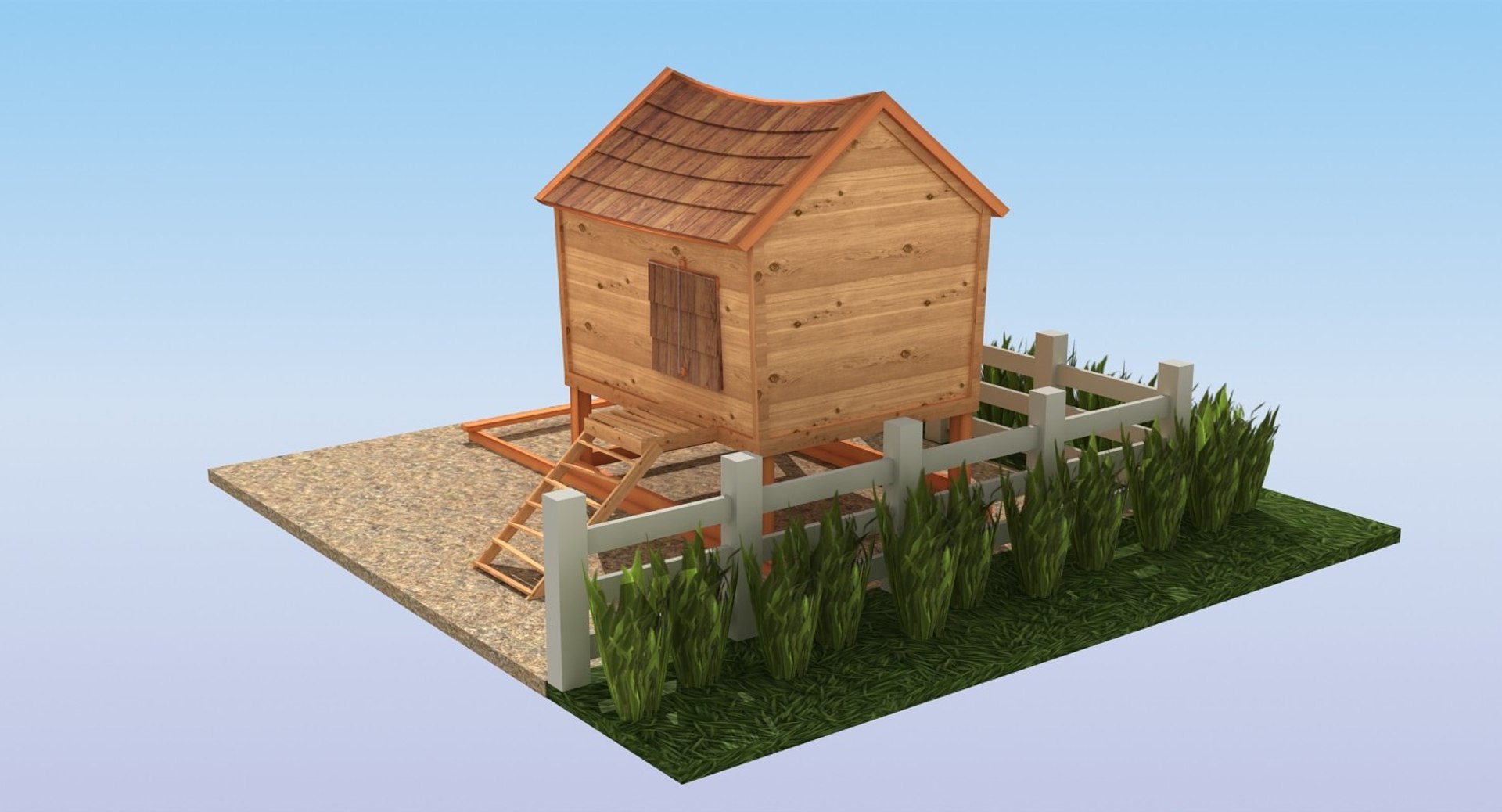 Chicken Coop 3d Max