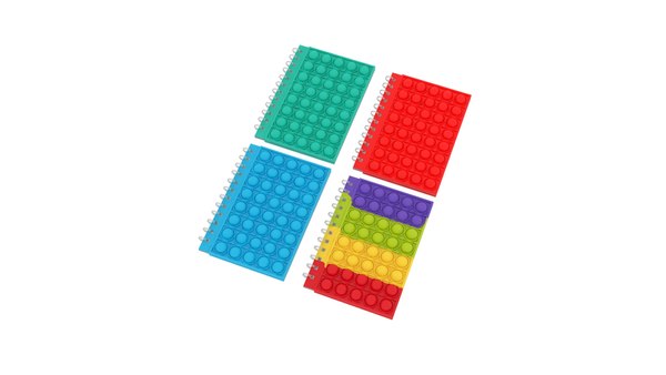 Notebook Pop It Fidget Toys Set 3D model - TurboSquid 1804942