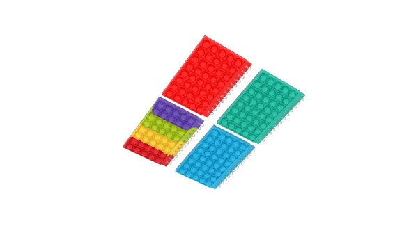 Notebook Pop It Fidget Toys Set 3D model - TurboSquid 1804942