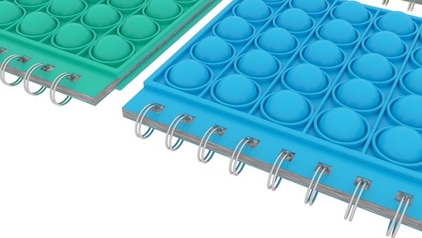 Notebook Pop It Fidget Toys Set 3D model - TurboSquid 1804942