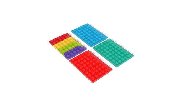 Notebook Pop It Fidget Toys Set 3D model - TurboSquid 1804942