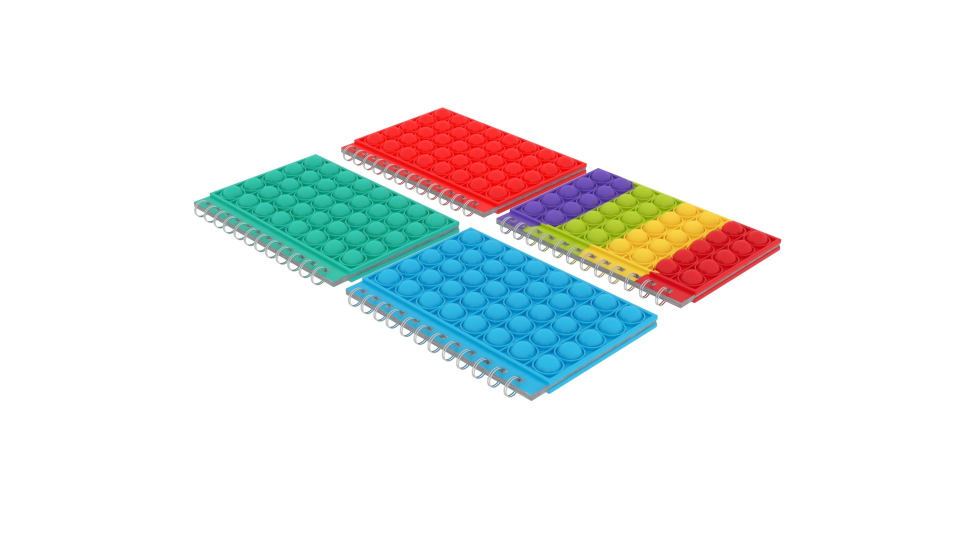 Notebook Pop It Fidget Toys Set 3D model - TurboSquid 1804942