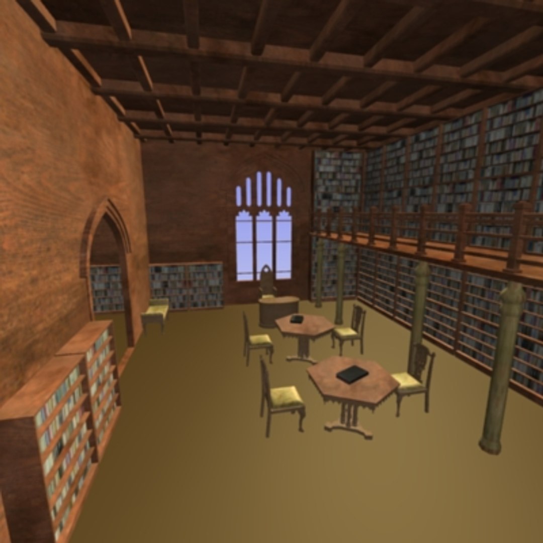 Old Library 3d 3ds