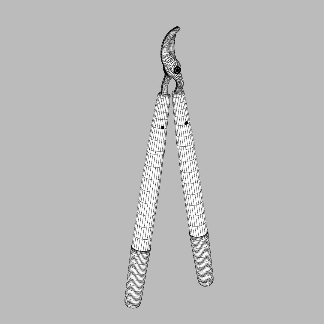 3d garden shears model