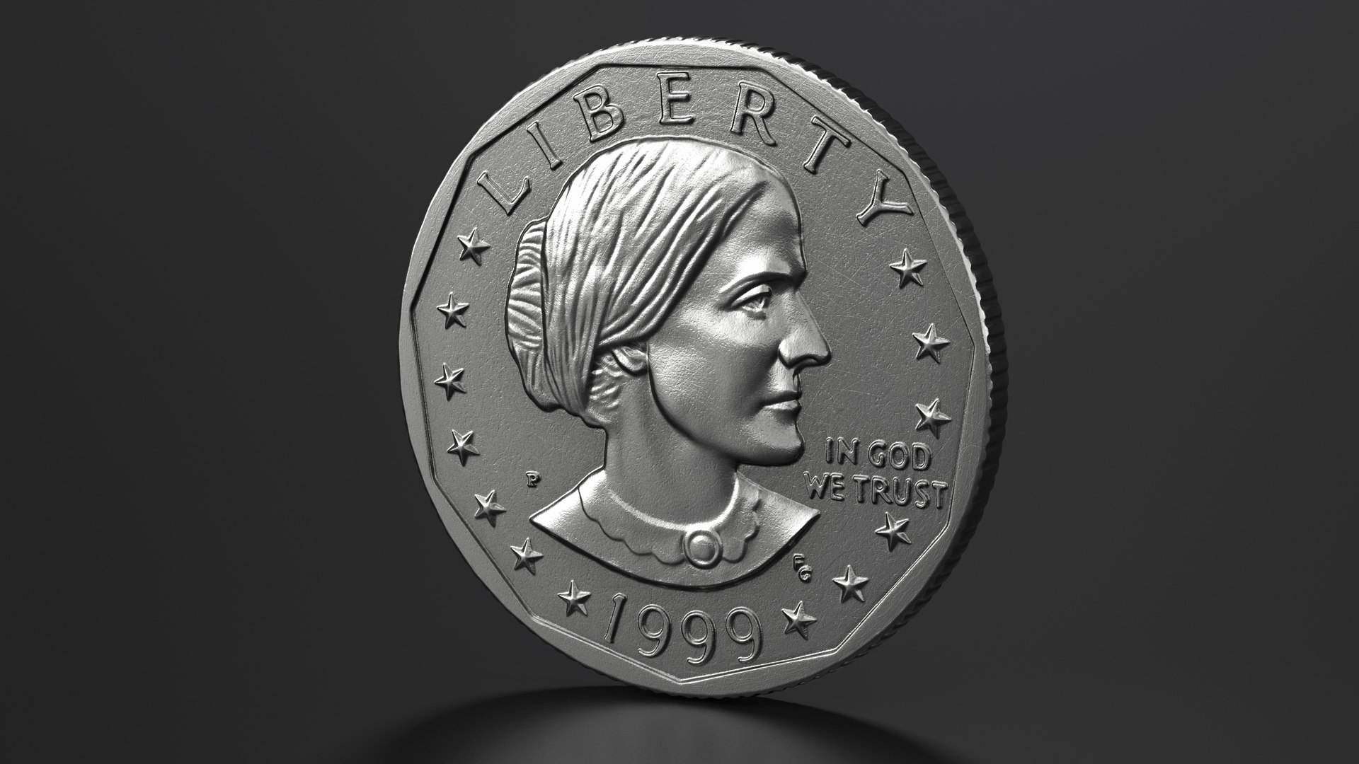 3D model US Silver Dollar Coin - TurboSquid 2133698