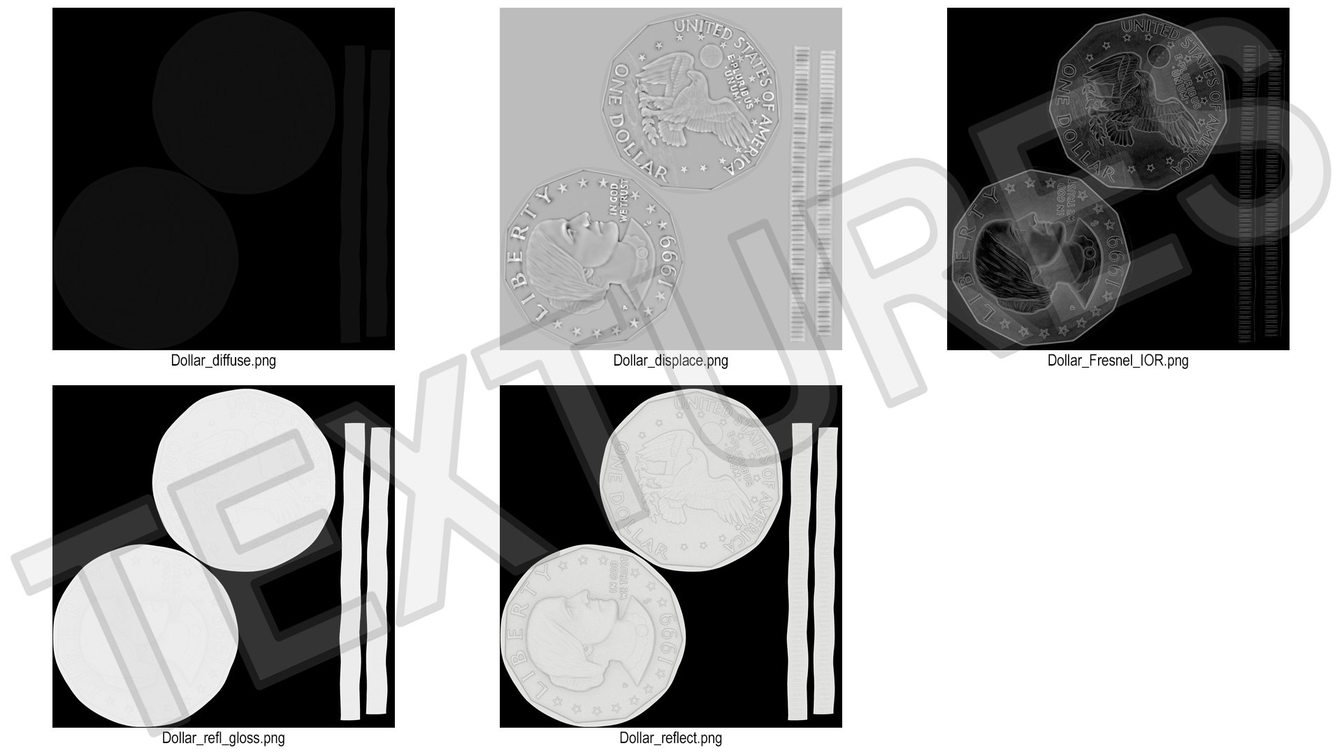 3D model US Silver Dollar Coin - TurboSquid 2133698