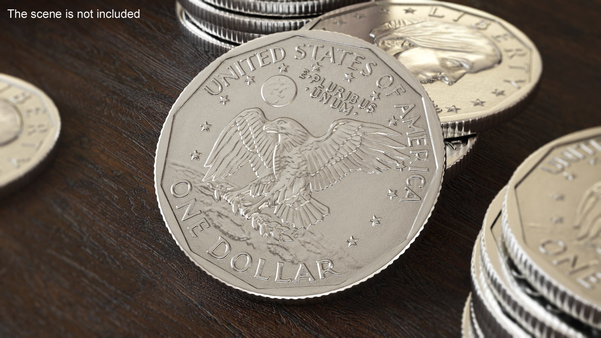 3D model US Silver Dollar Coin - TurboSquid 2133698