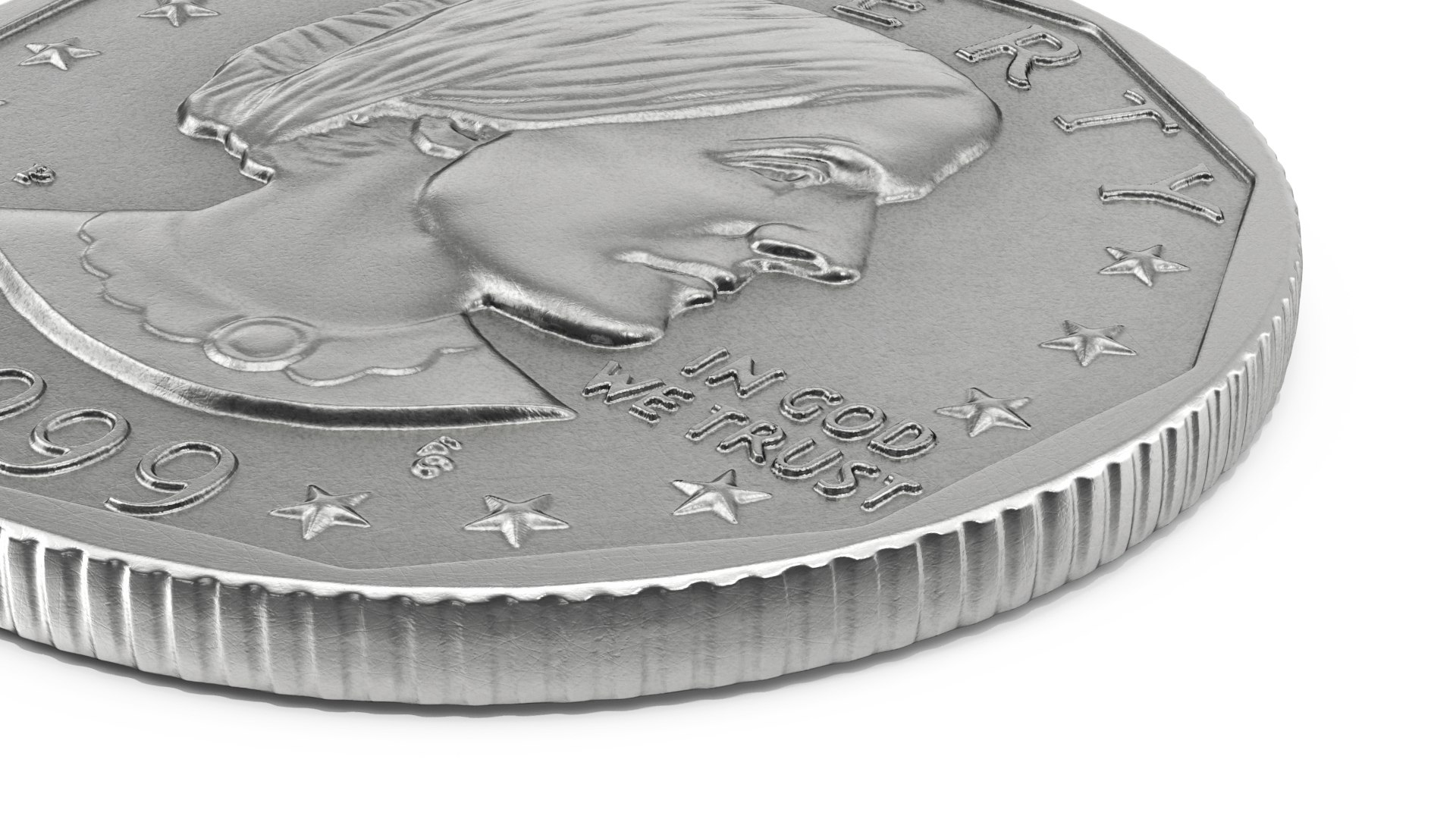 3D model US Silver Dollar Coin - TurboSquid 2133698