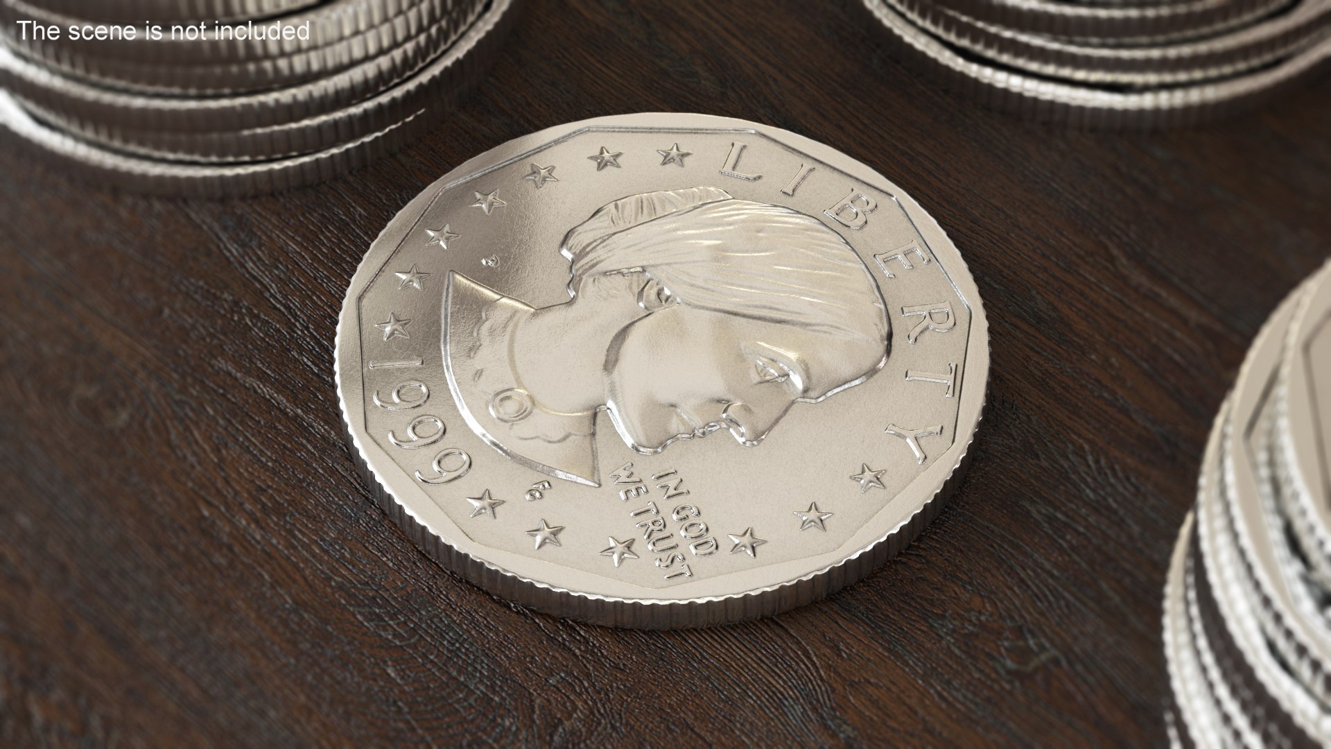 3D model US Silver Dollar Coin - TurboSquid 2133698