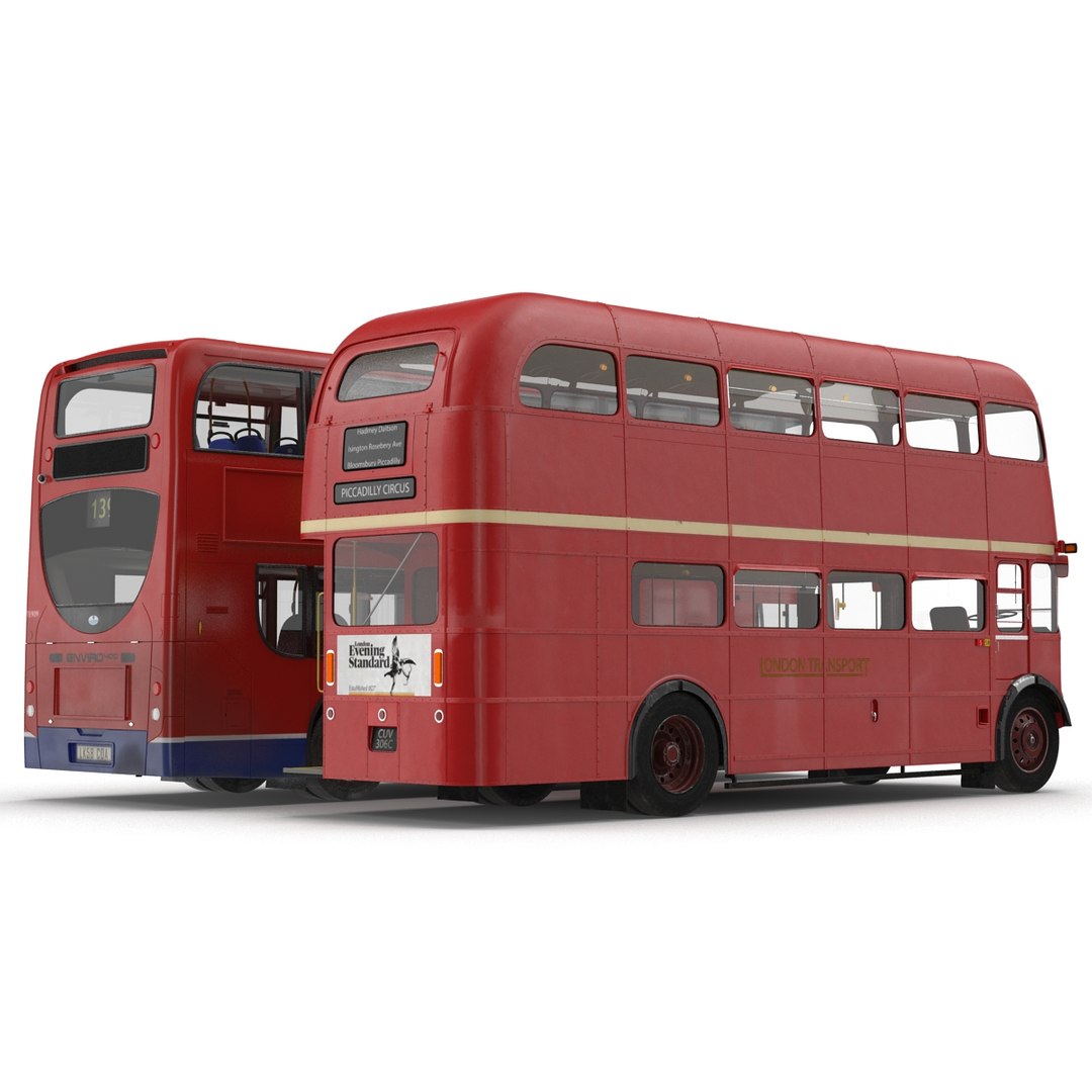 london buses bus 3d model