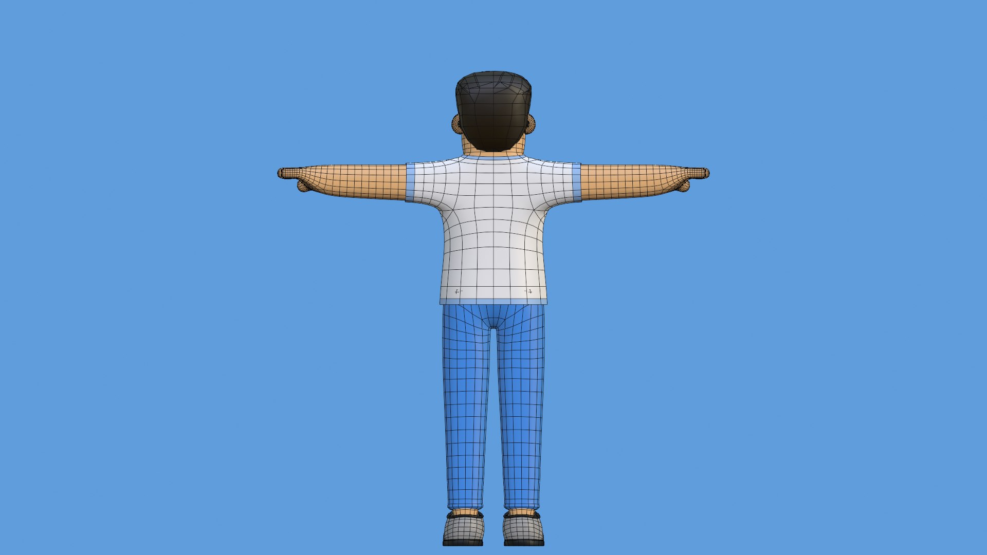 3D Minimal Simple Man Cartoon Character model - TurboSquid 1771034