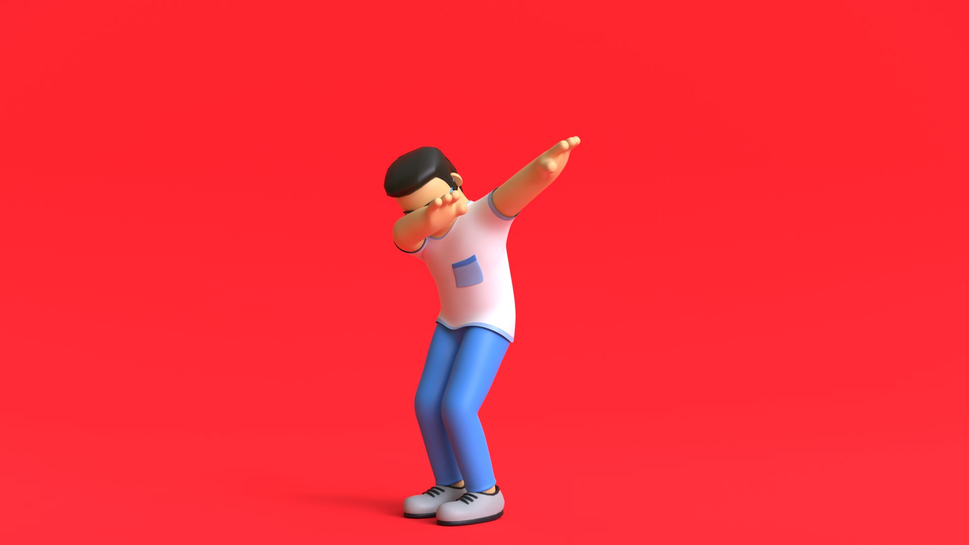 3D Minimal Simple Man Cartoon Character model - TurboSquid 1771034